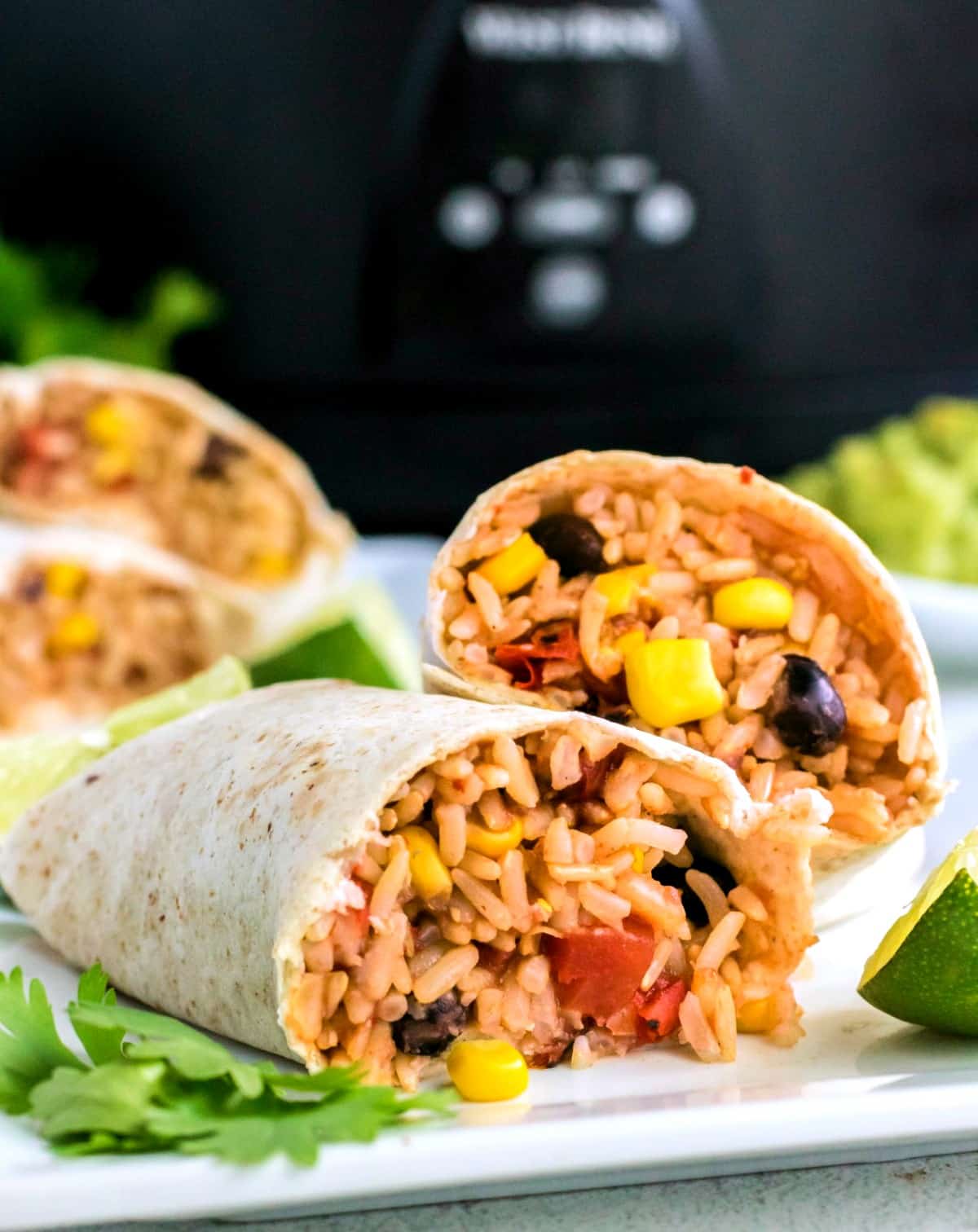 Slow Cooker Black Bean Burritos Recipe - Vegan in the Freezer
