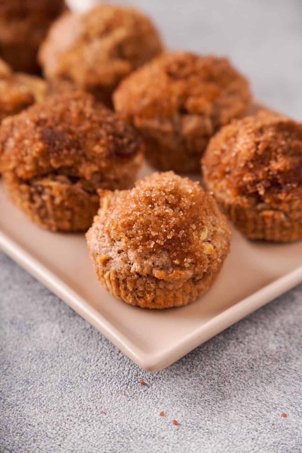 Cinnamon Apple Crisp Muffins Recipe - Vegan in the Freezer